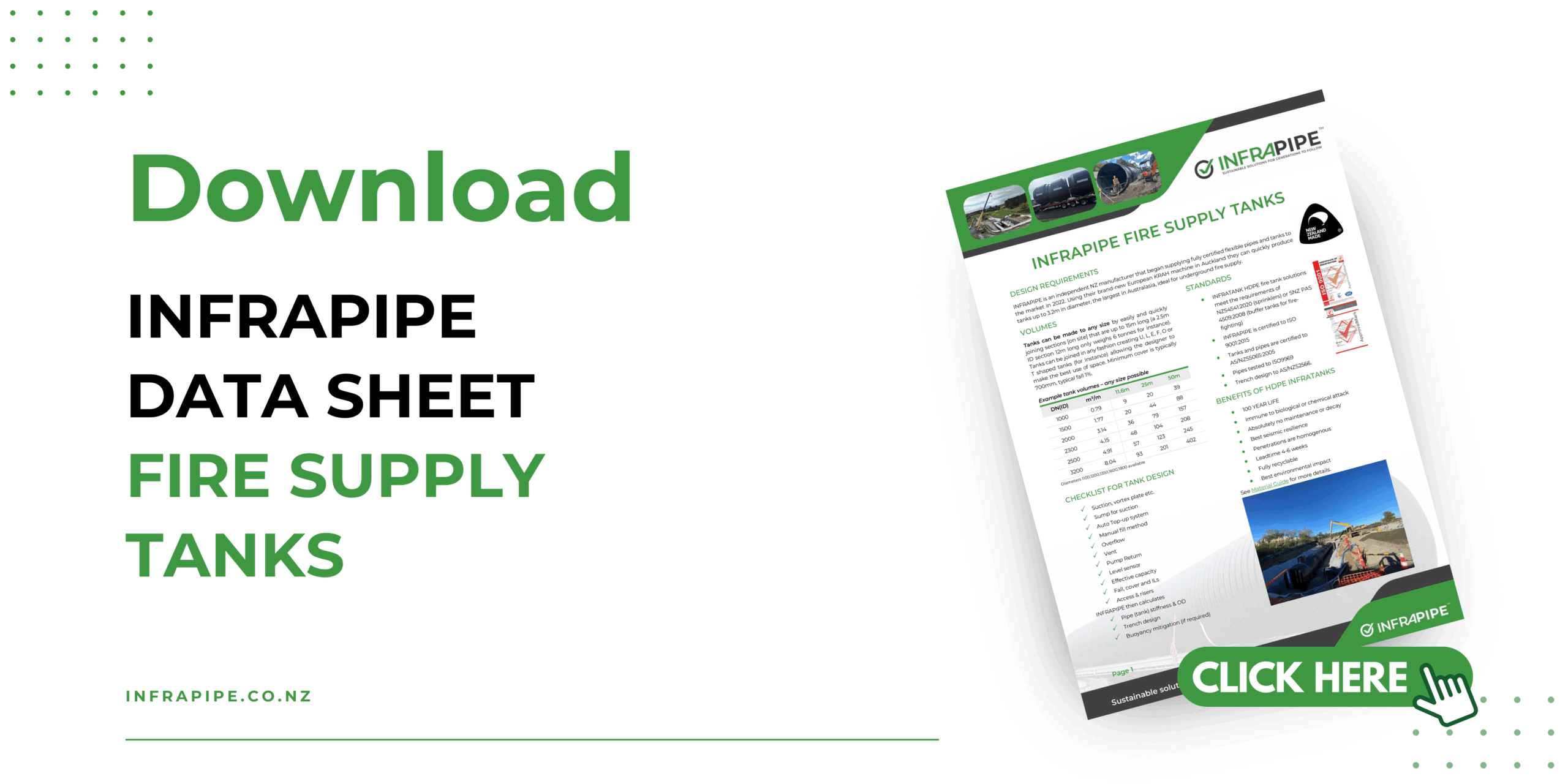 INFRAPIPE Fire Supply Tanks - Infrapipe